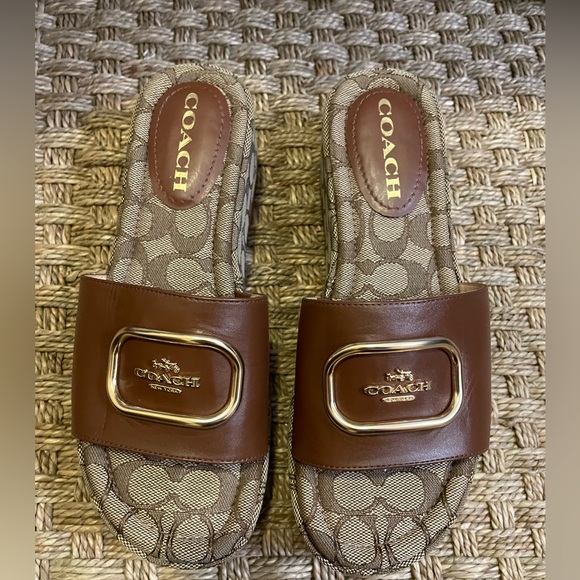 Coach | Shoes | Coach Platform Slides | Poshmark